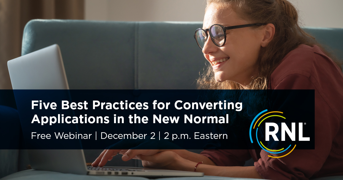 Upcoming Webinar: Five Best Practices for Converting Applications in ...