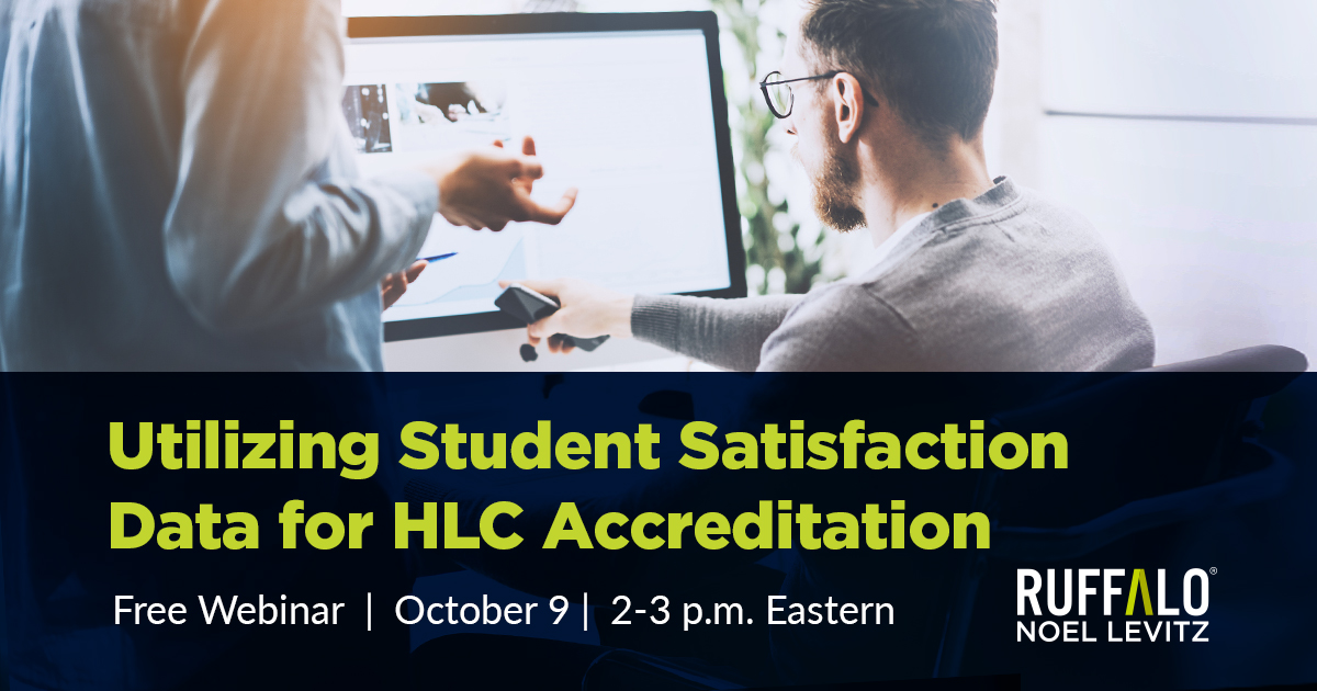 Upcoming Webinar: Utilizing Student Satisfaction Data for HLC Accreditation