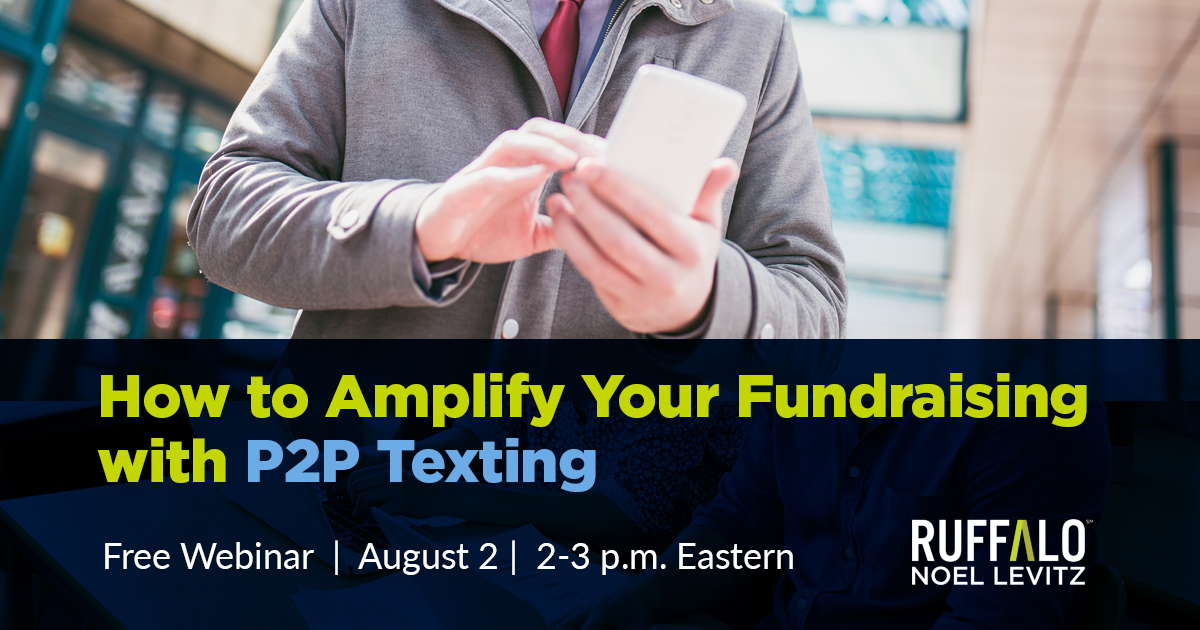 Upcoming Webinar: How to Amplify Your Fundraising with P2P Texting