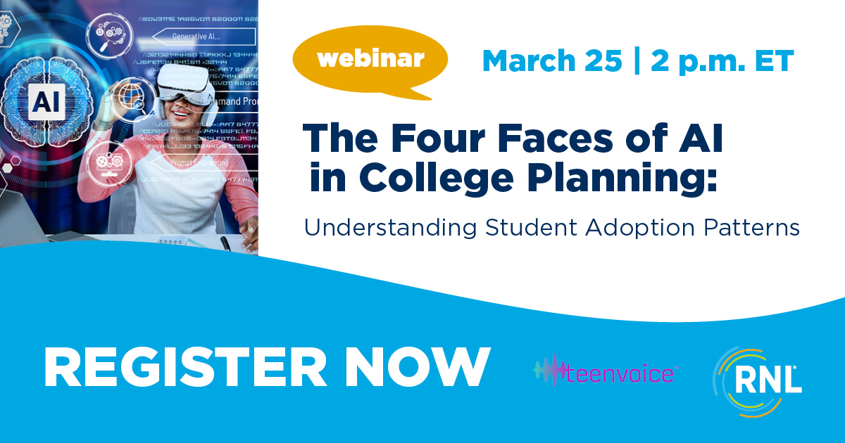 Upcoming Webinar: The Four Faces of AI in College Planning ...