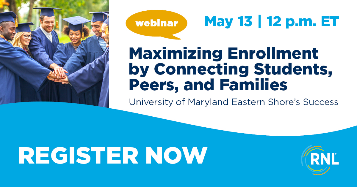 On-Demand Webinar: Maximizing Enrollment by Connecting Students, Peers ...